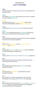 History - Cott Systems